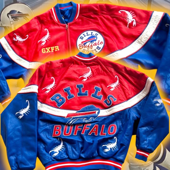 NFL | Jackets & Coats | Vintage Buffalo Bills Leather Gxfr Fashion ...